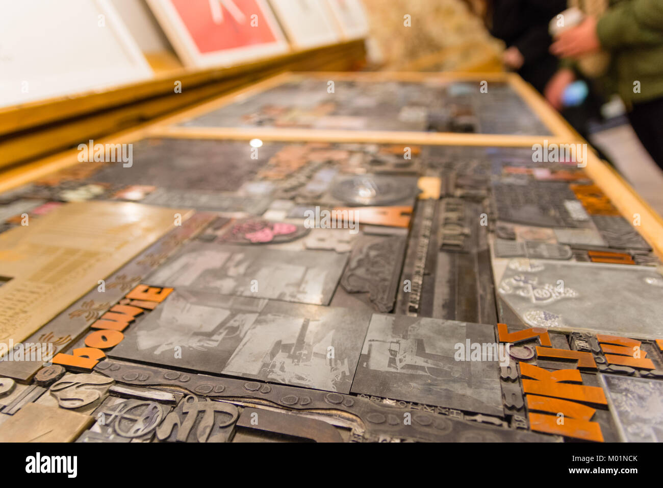 Type and Typography block in a design store in Berlin, Germany Stock ...