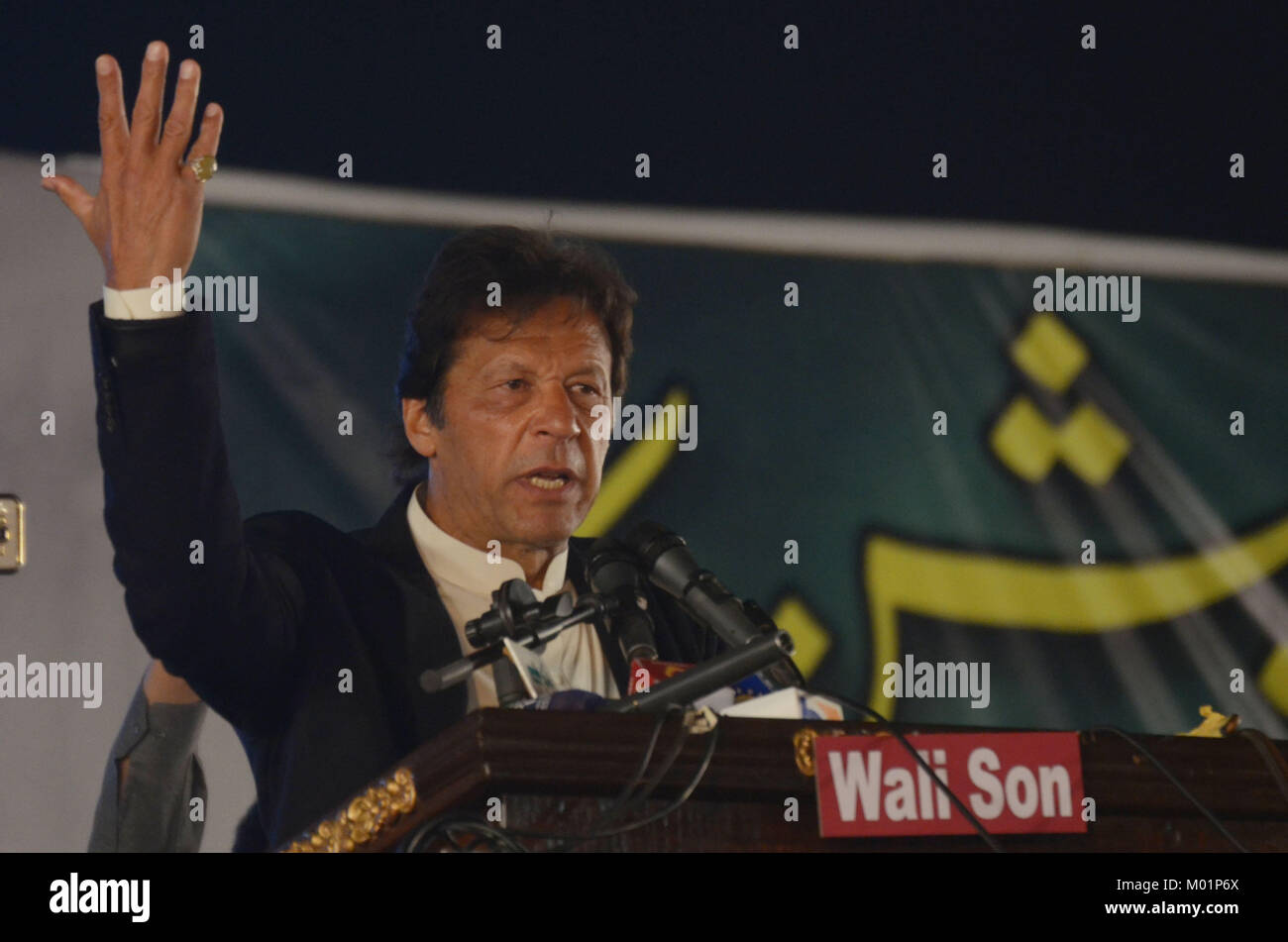 Imran Khan leader of political party Pakistan Tehreek-e-Insaf (PTI ...