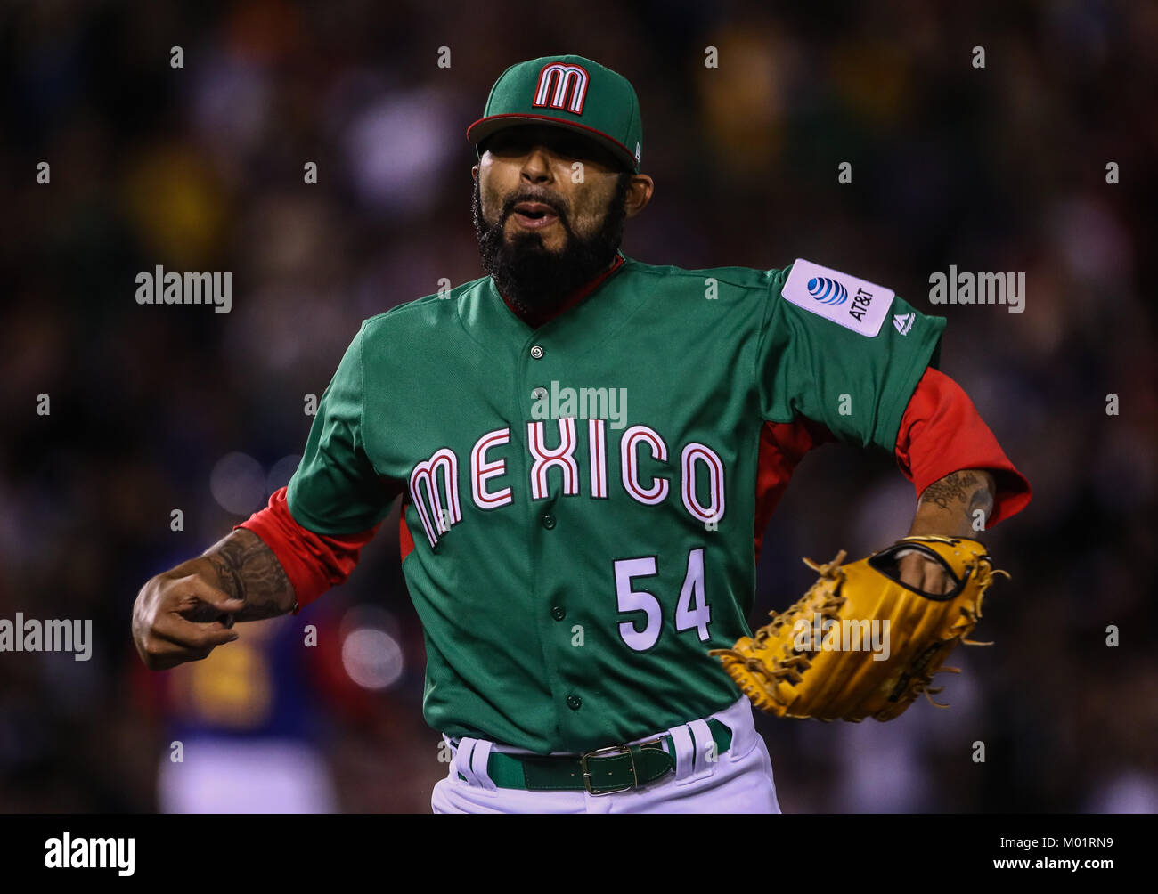 Sergio Romo pitcher relieved for Mexico in the eighth inning, during ...