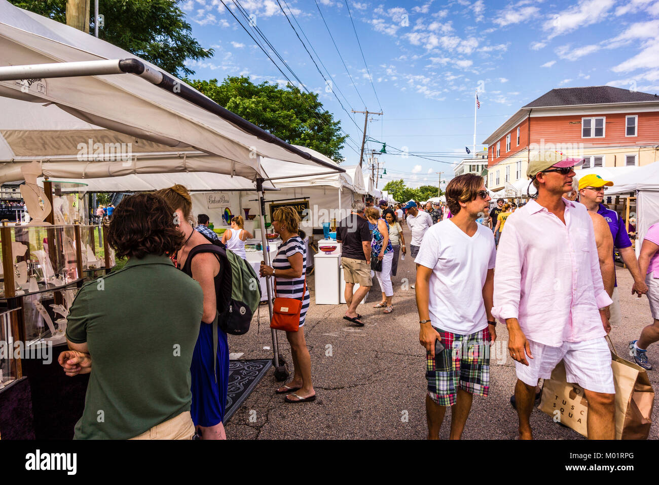Mystic Outdoor Art Festival Mystic, Connecticut, USA Stock Photo - Alamy