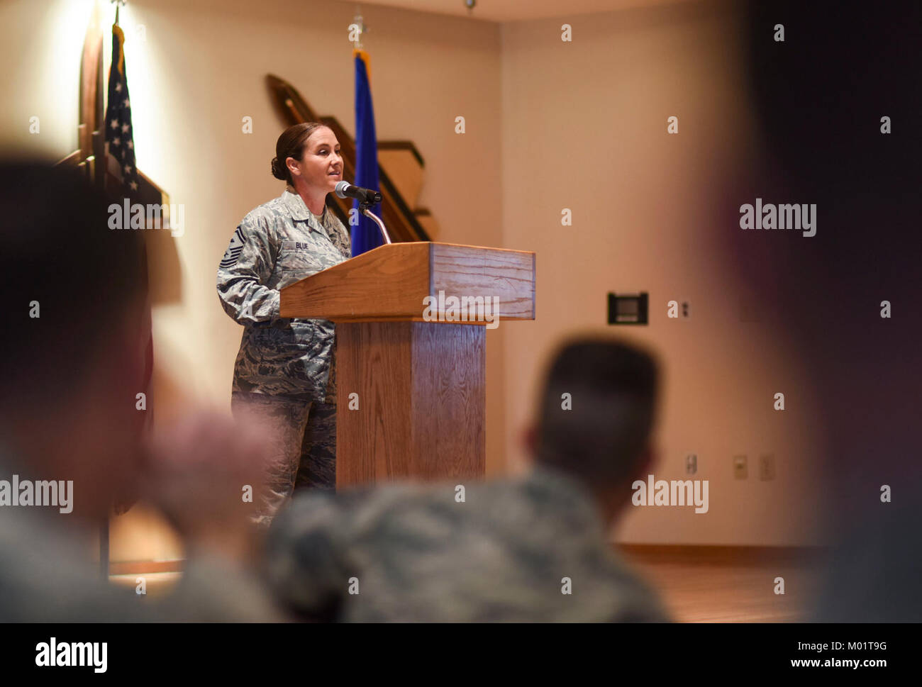U.S. Air Force Senior Master Sgt. Angela Blue, 1st Maintenance Squadron ...