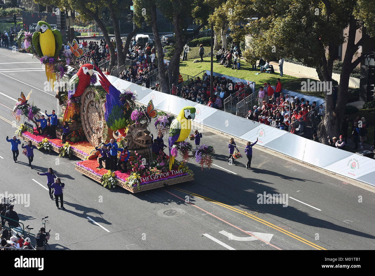 The Donate Life float participates in the Rose Parade in Pasadena ...