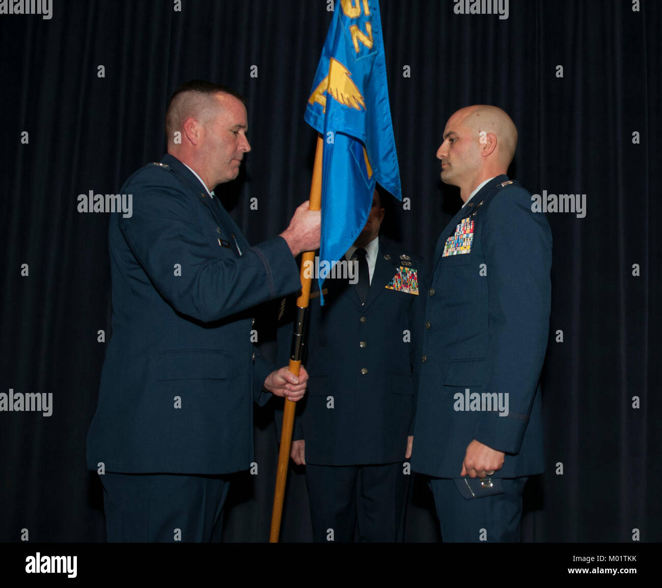 152nd Maintenance Group Commander, Col. David Manson prepares to hand ...