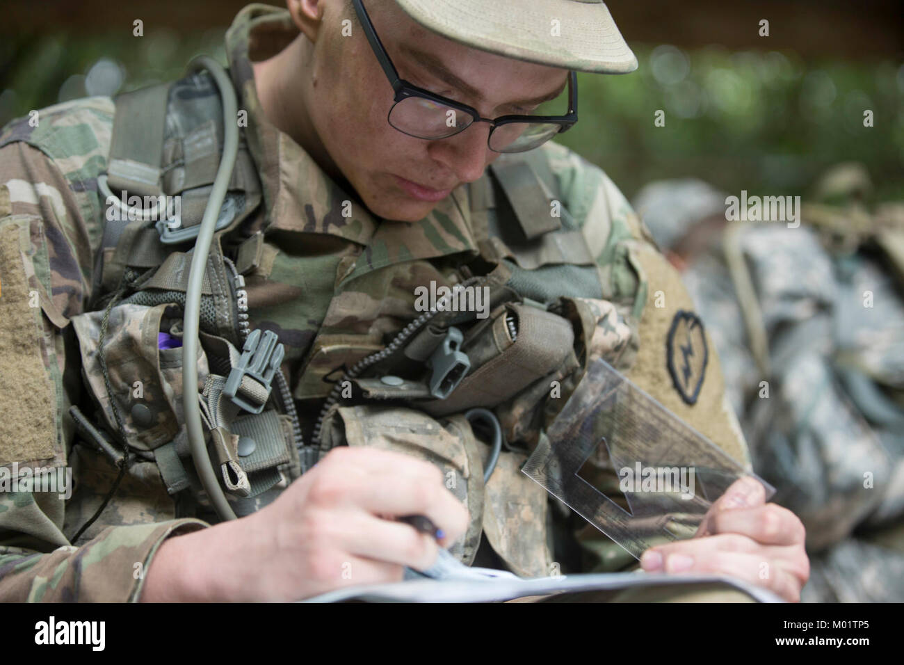 Pfc. Derick Morgan, forward observer, 1st Battalion, 151st Infantry ...