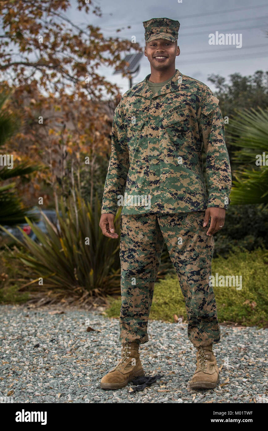 U.S. Marine Corps 1st Sgt. Terrell Forward, the first sergeant of 11th ...