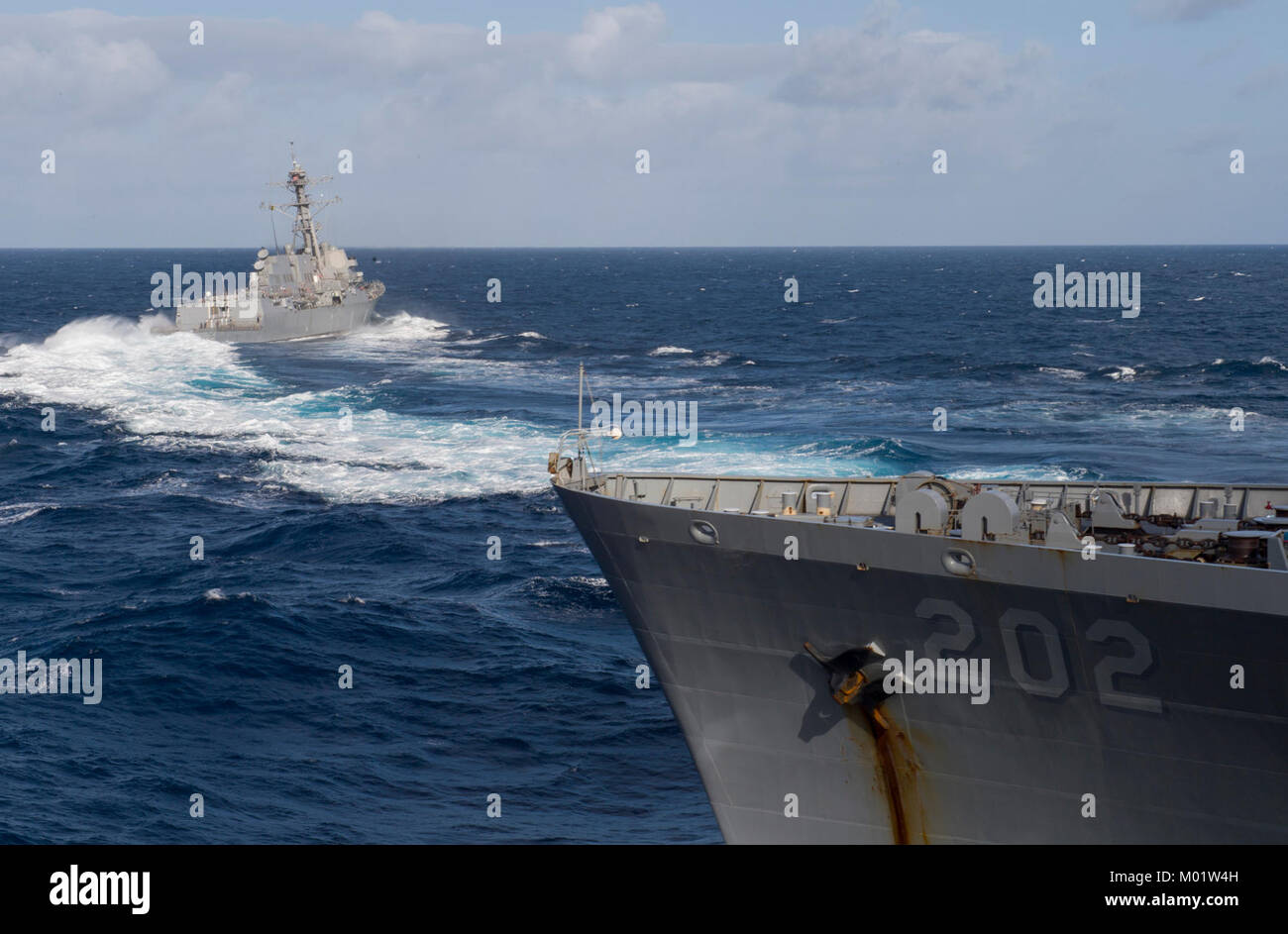 PACIFIC OCEAN (Jan. 9, 2018) The Arleigh Burke-Class guided-missile ...