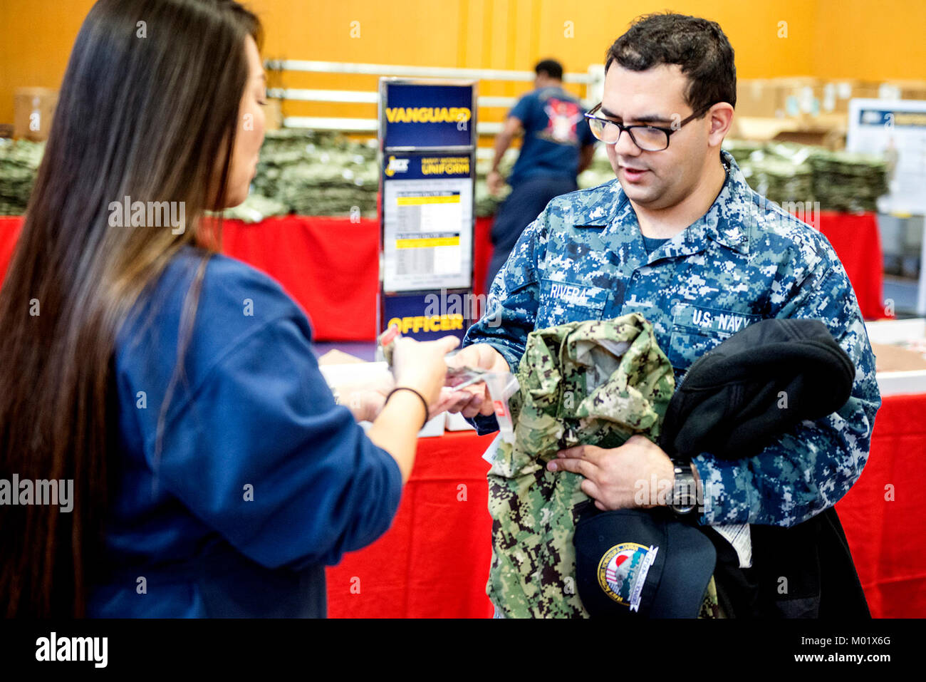 YOKOSUKA, Japan (Jan. 11, 2018) Yeoman 2nd Class Kenneth Rivera ...