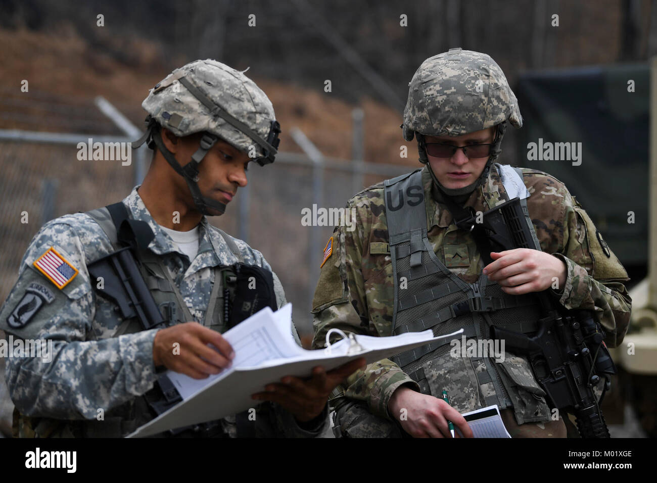 Staff Sgt. Matt Hill, an indirect fire infantryman with Bravo Troop ...