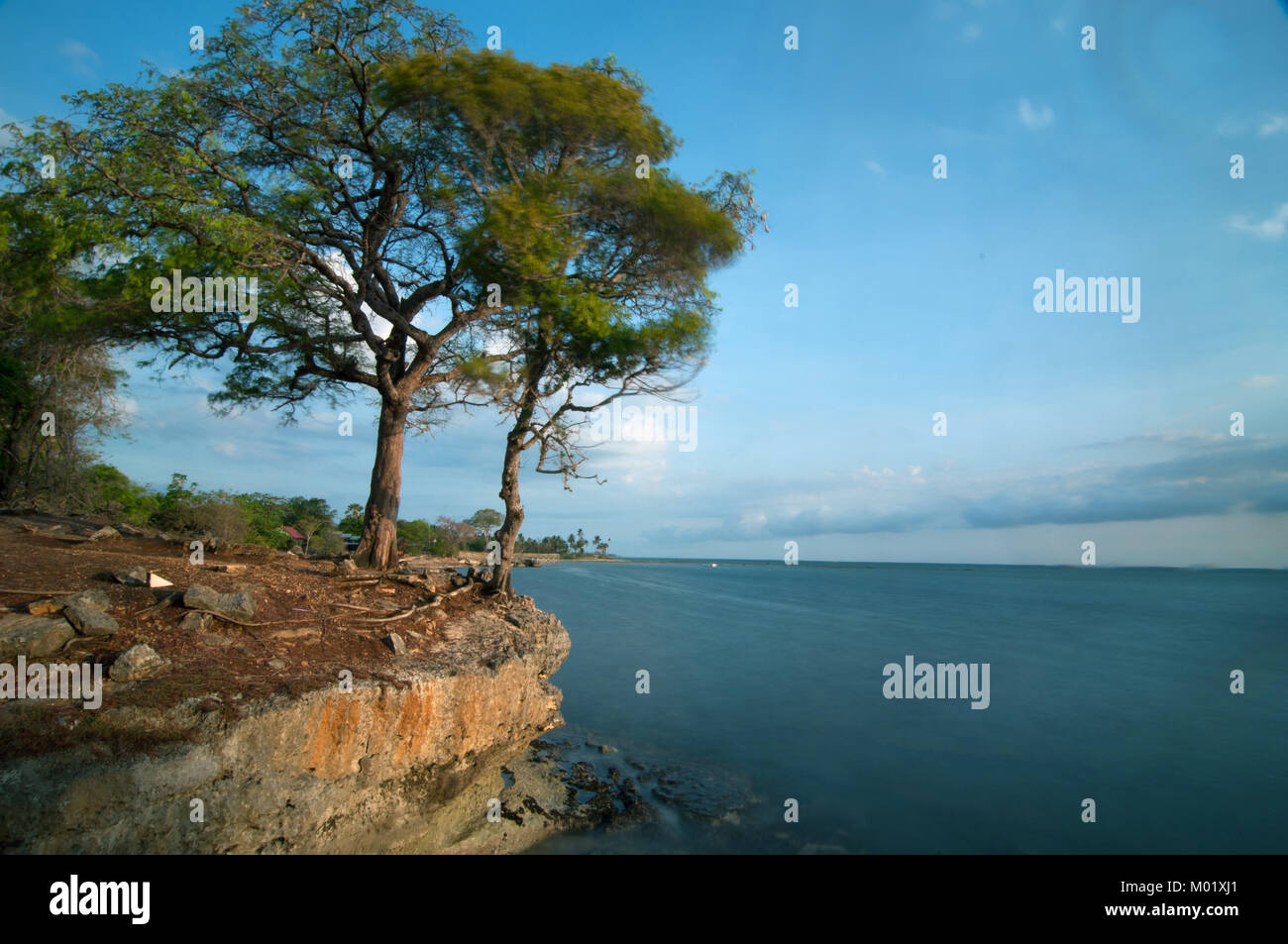 Panorama Topejawa beach at Takalar Indonesia Stock Photo - Alamy