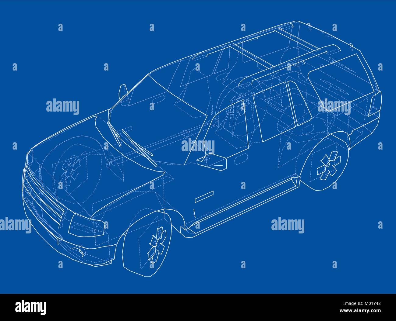 Car SUV drawing outline. Vector Stock Vector Image & Art - Alamy