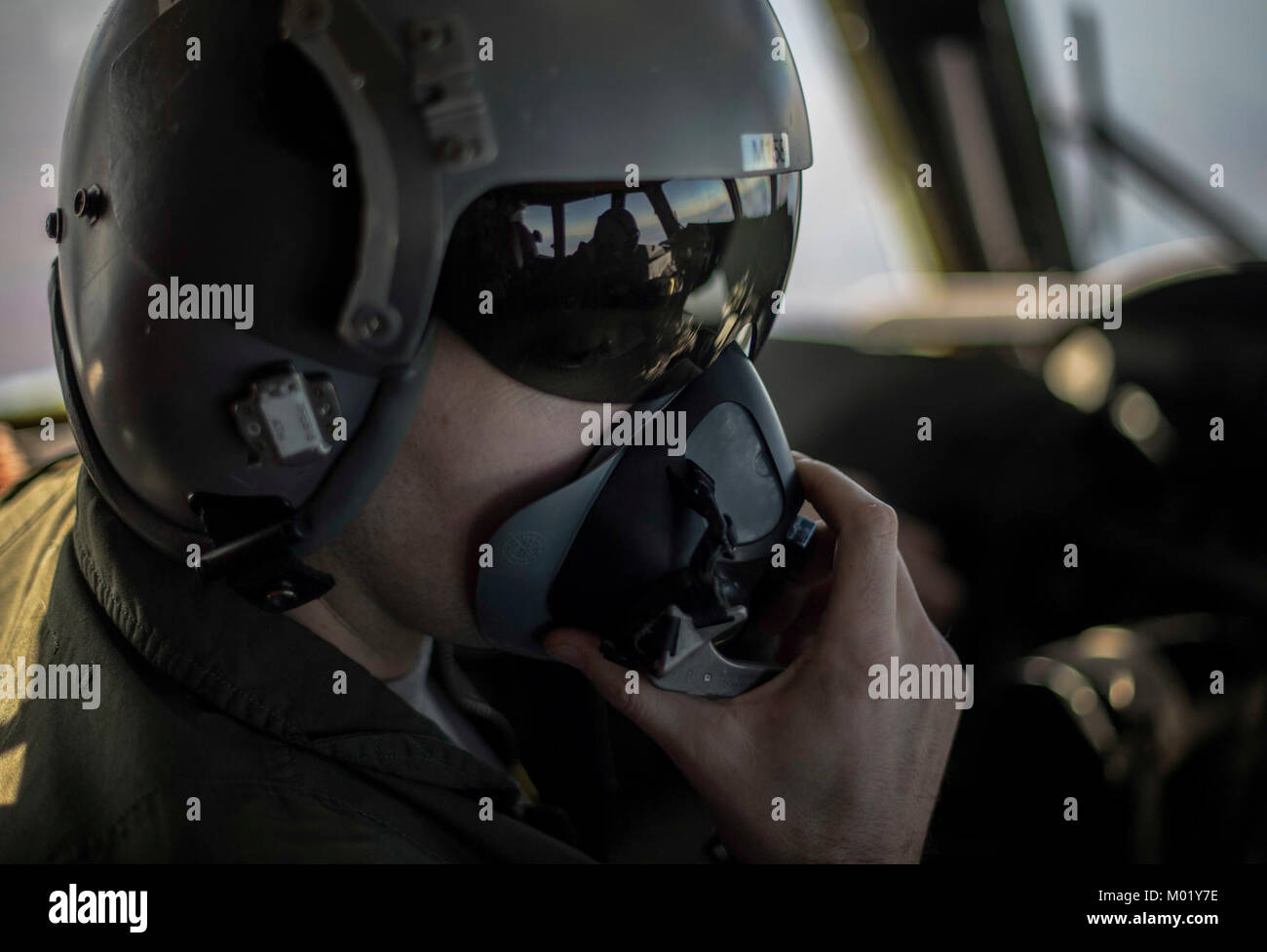 A B-52 Stratofortress pilot, assigned to the 23rd Expeditionary Bomb ...