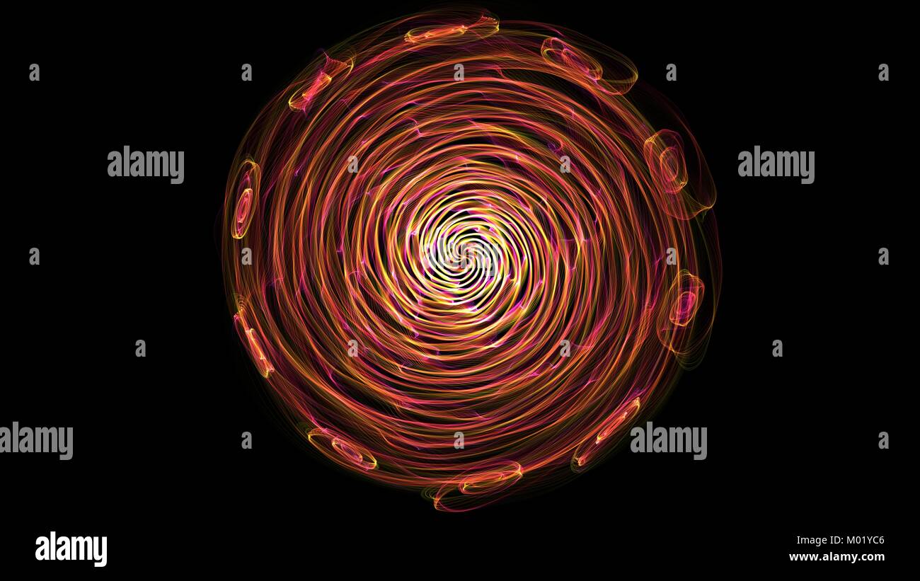 Abstract background. Abstract fire spiral on dark background. Flame ...