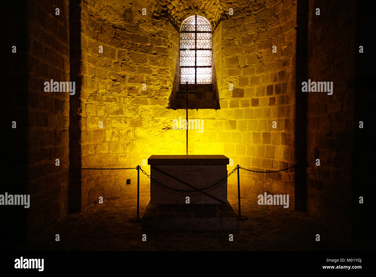 LE MONT SAINT-MICHEL - JULY 5, 2010: chapel in Saint Michael's Abbey ...