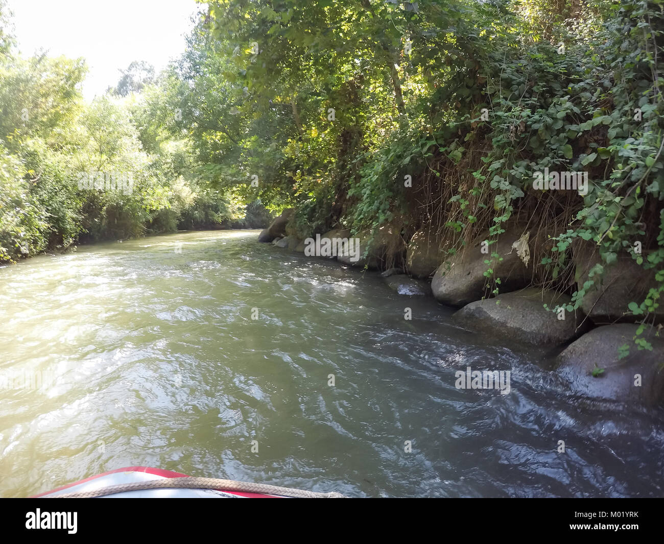 River Kayaking in Northern Israel Stock Photo - Alamy