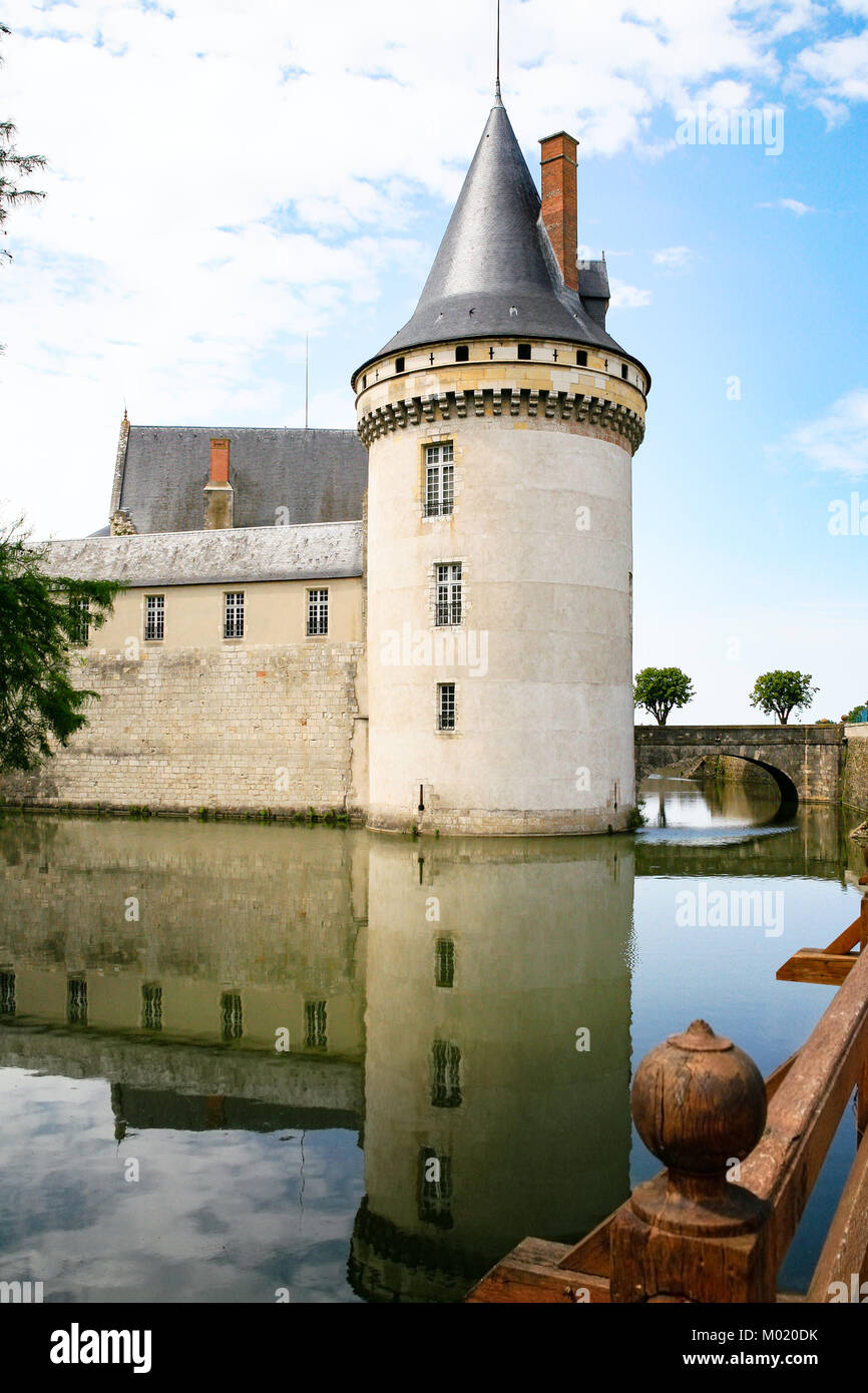 SULLY-SUR-LOIRE, FRANCE - JULY 9, 2010: view of castle Chateau de Sully ...