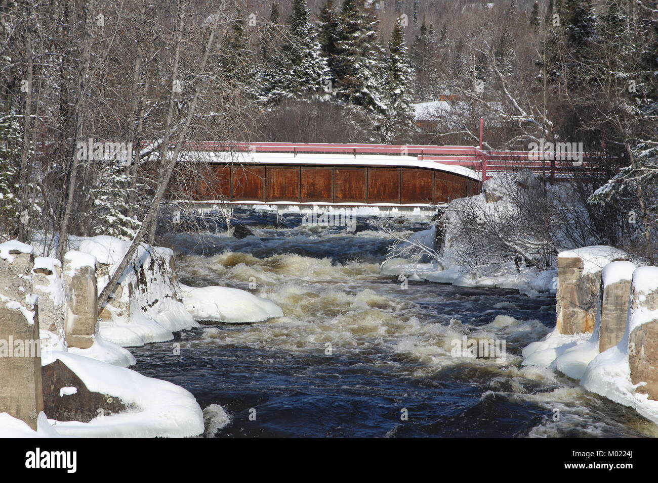 Doncaster river cascades Stock Photo - Alamy