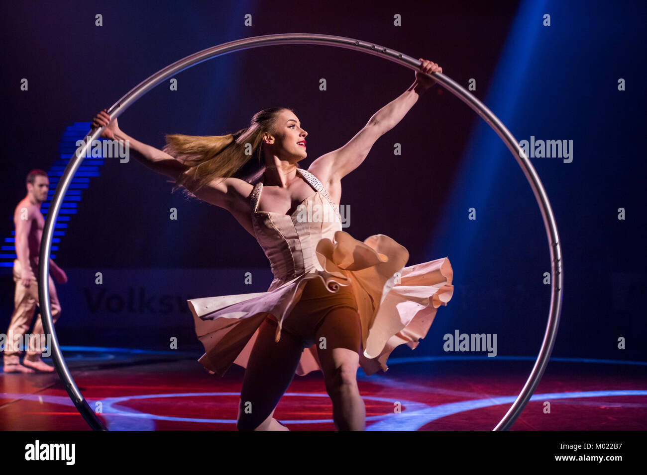 Wetzlar, Germany. 15th Jan, 2018. Feuerwerk der Turnkunst - Tour 2018 ...