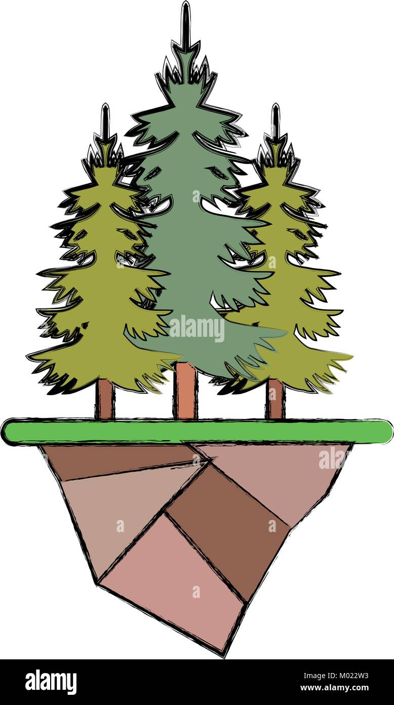 Piece of forest Stock Vector Images - Alamy