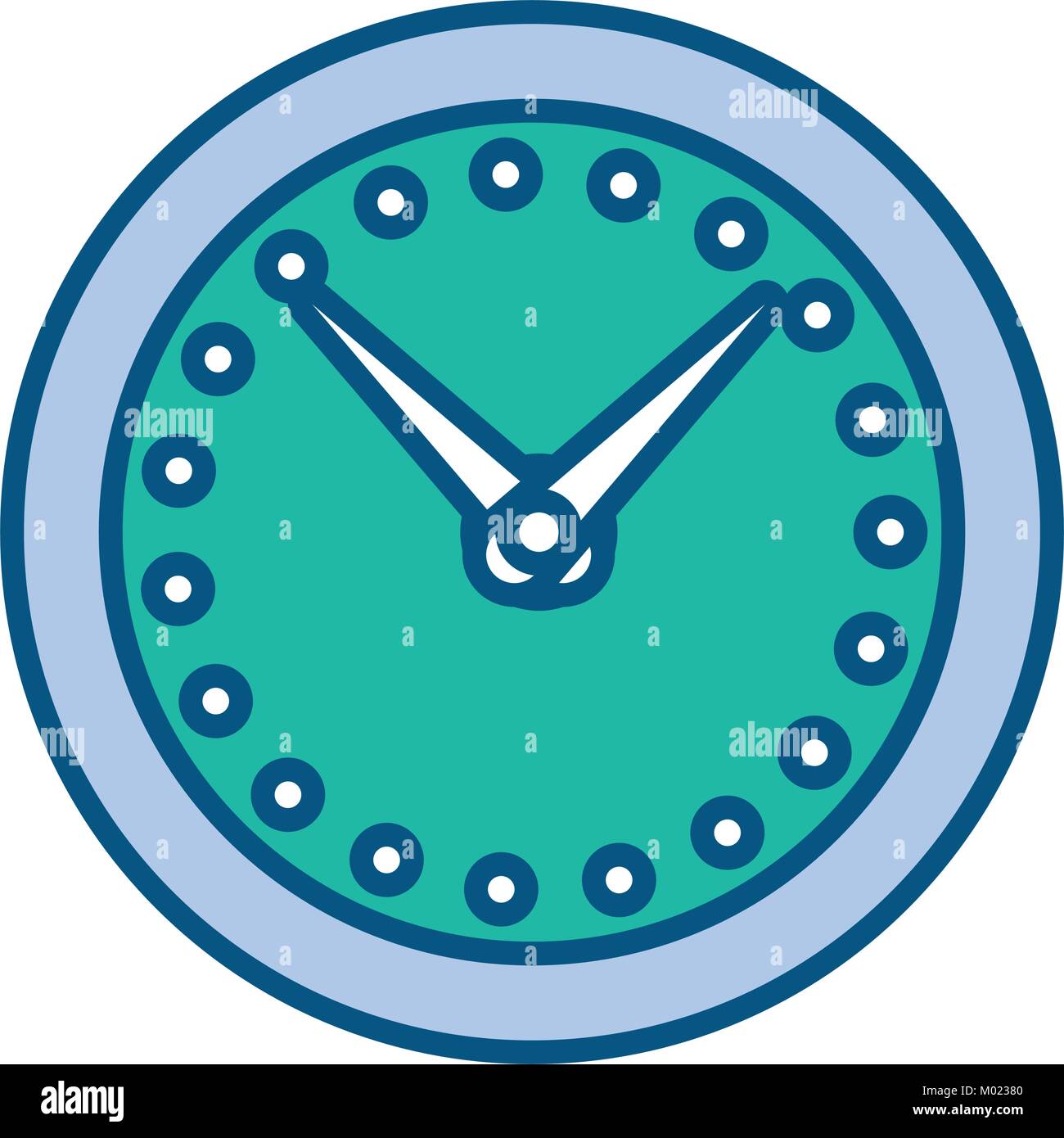 Teal clock Stock Vector Images - Alamy