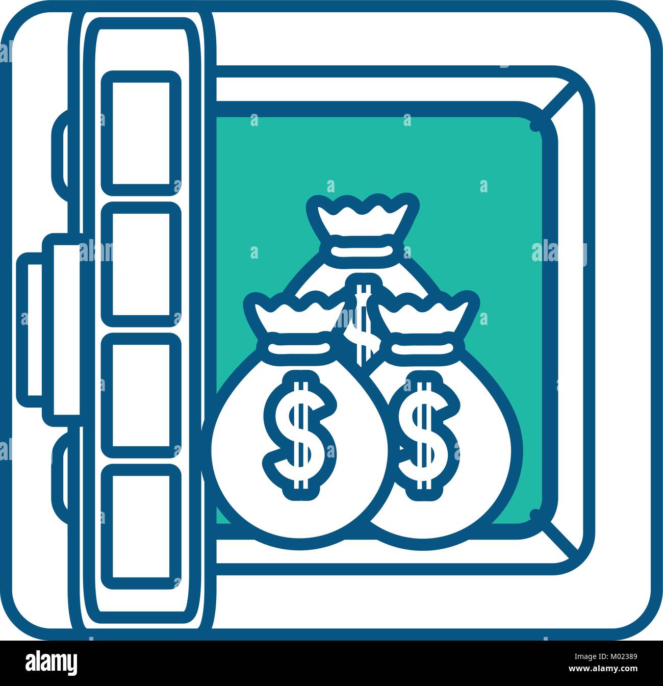 Safe dial blue Stock Vector Images - Alamy