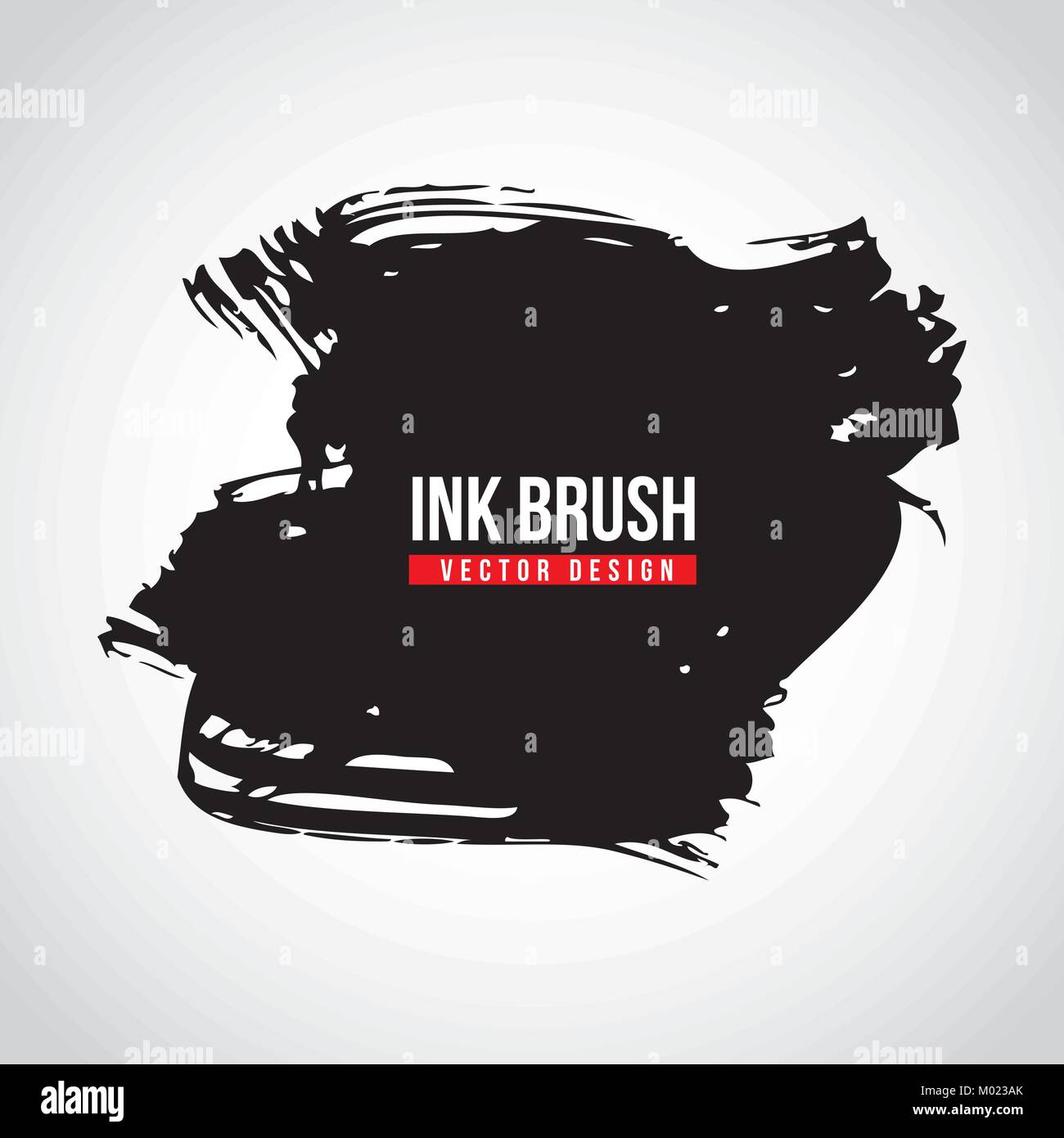 ink brush grunge paint element smear stain texture Stock Vector Image ...