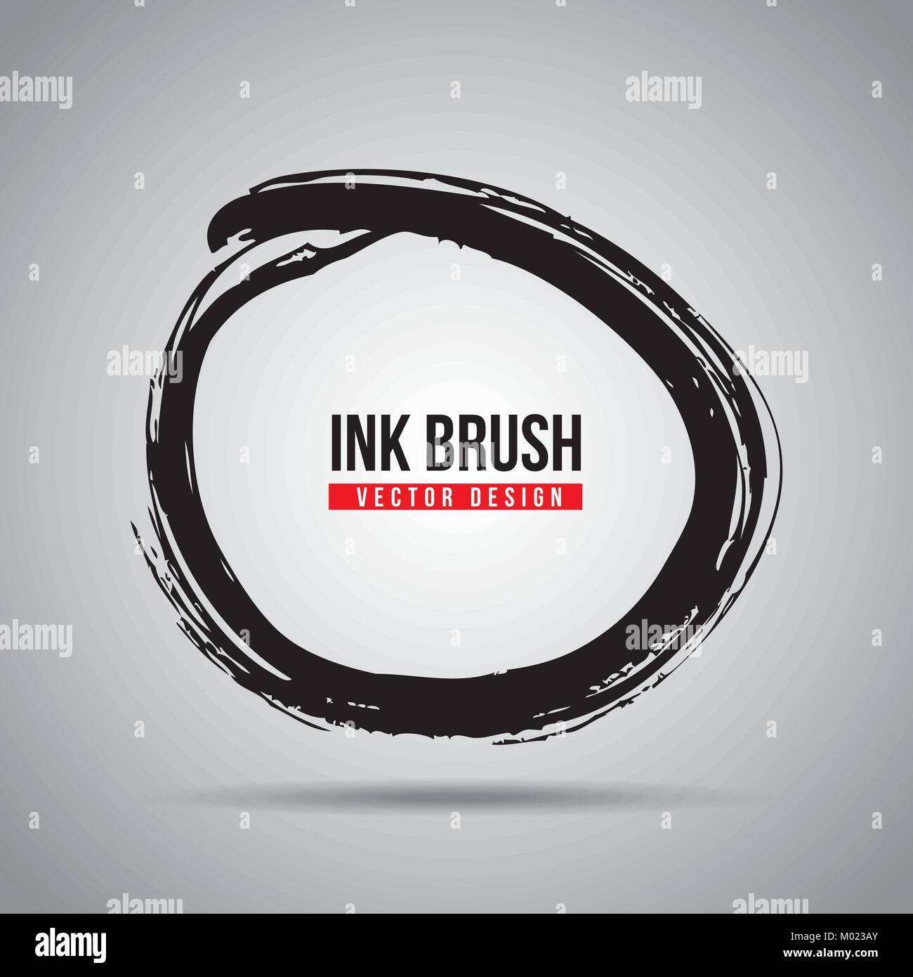 ink brush grunge paint element smear stain texture Stock Vector Image ...