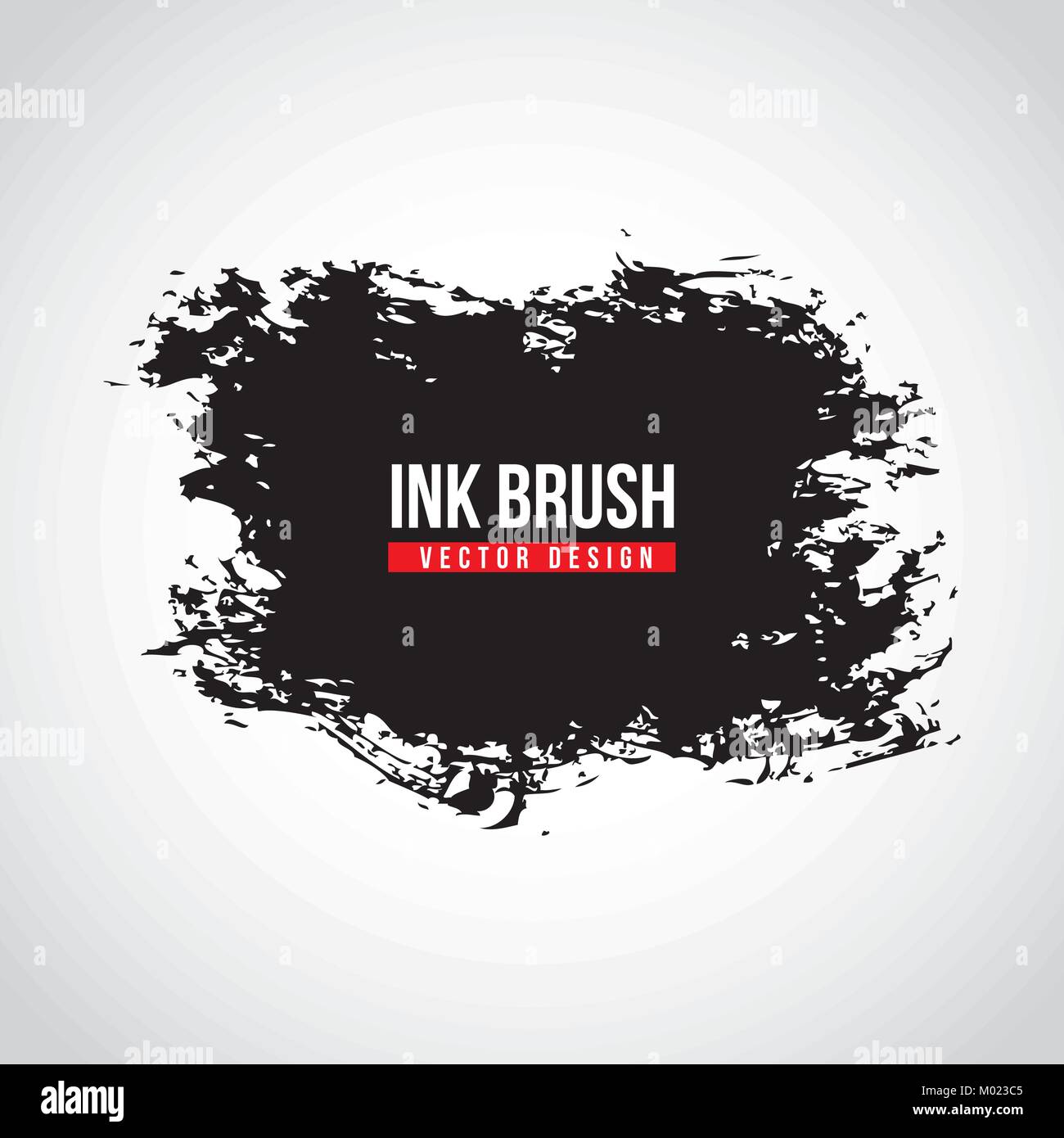 ink brush grunge paint element smear stain texture Stock Vector Image ...