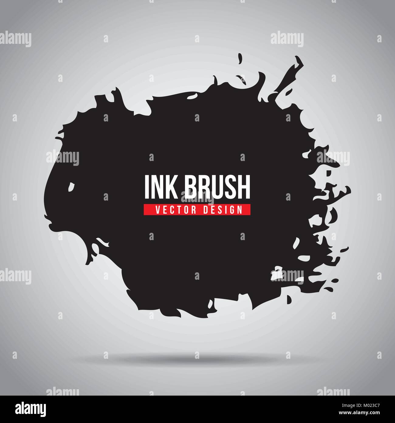 ink brush grunge paint element smear stain texture Stock Vector Image ...