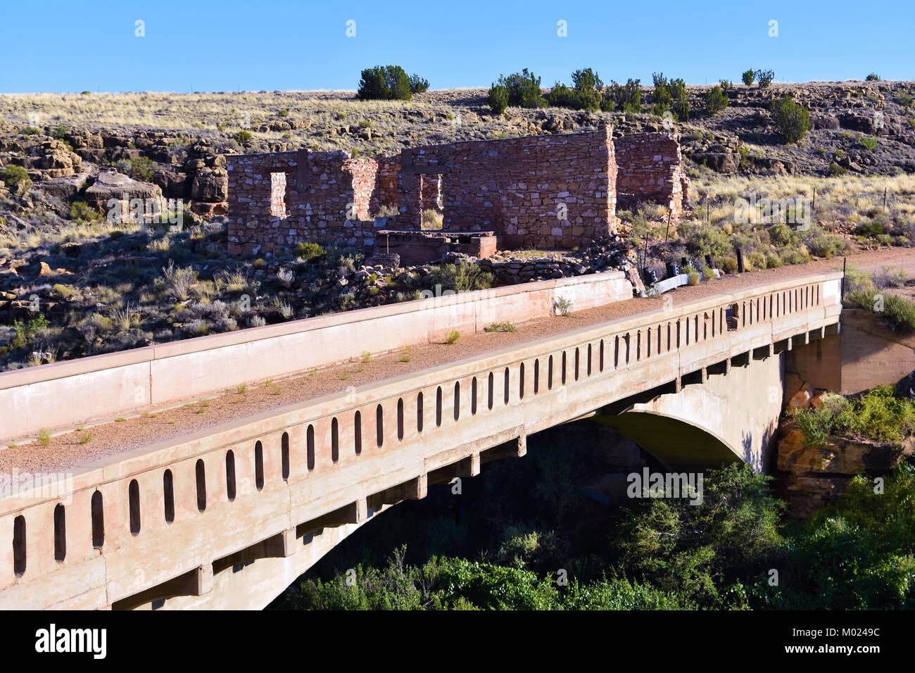 crumbling bridge and ruins Stock Photo - Alamy