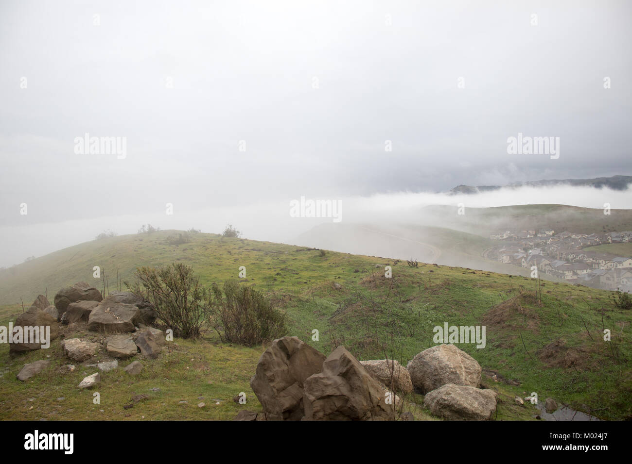 Dublin Fog Ireland Stock Photo - Alamy
