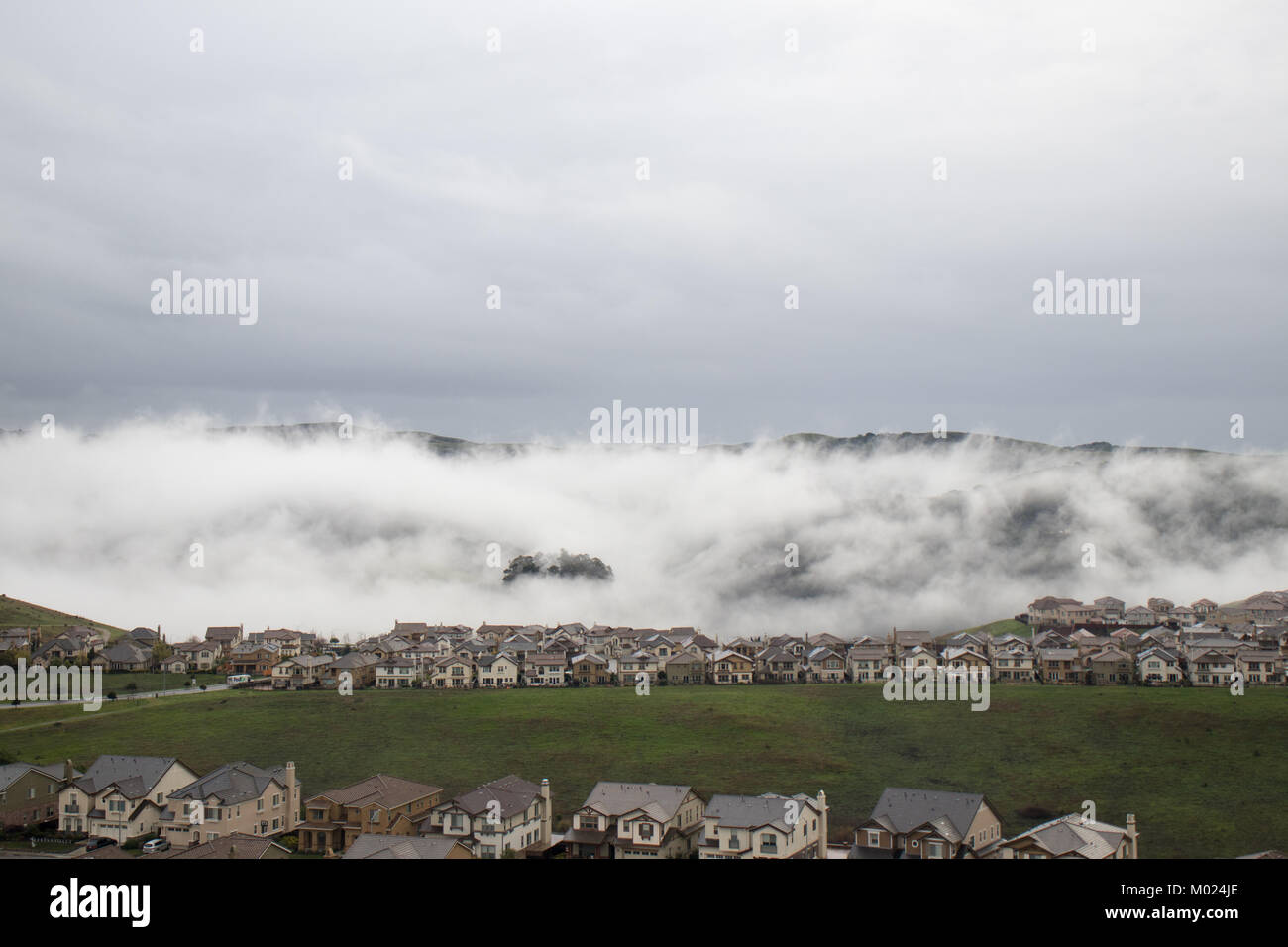 Dublin Fog Ireland Stock Photo - Alamy