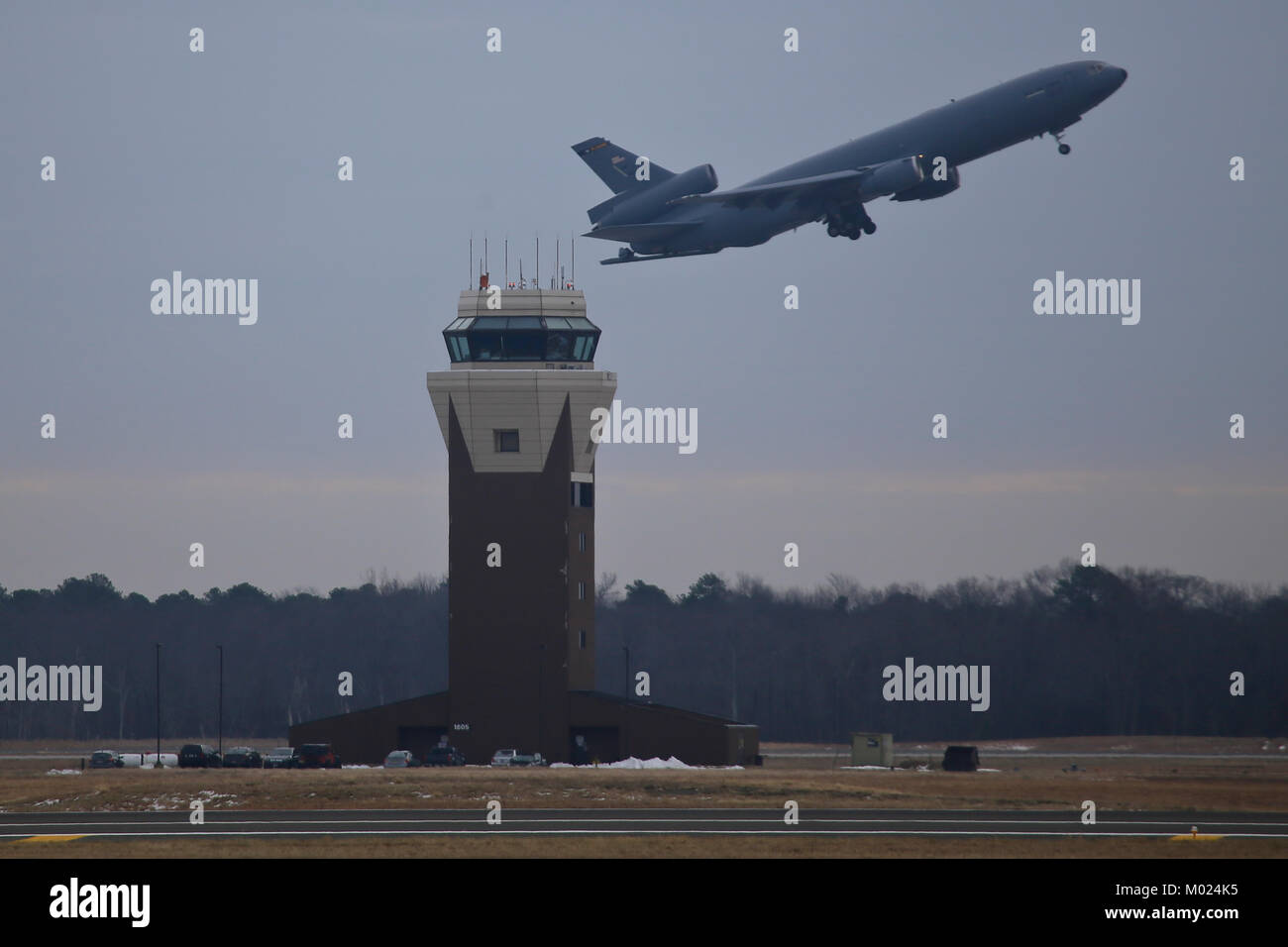 A U.S. Air Force KC-10 Extender from the 305th Air Mobility Wing takes ...