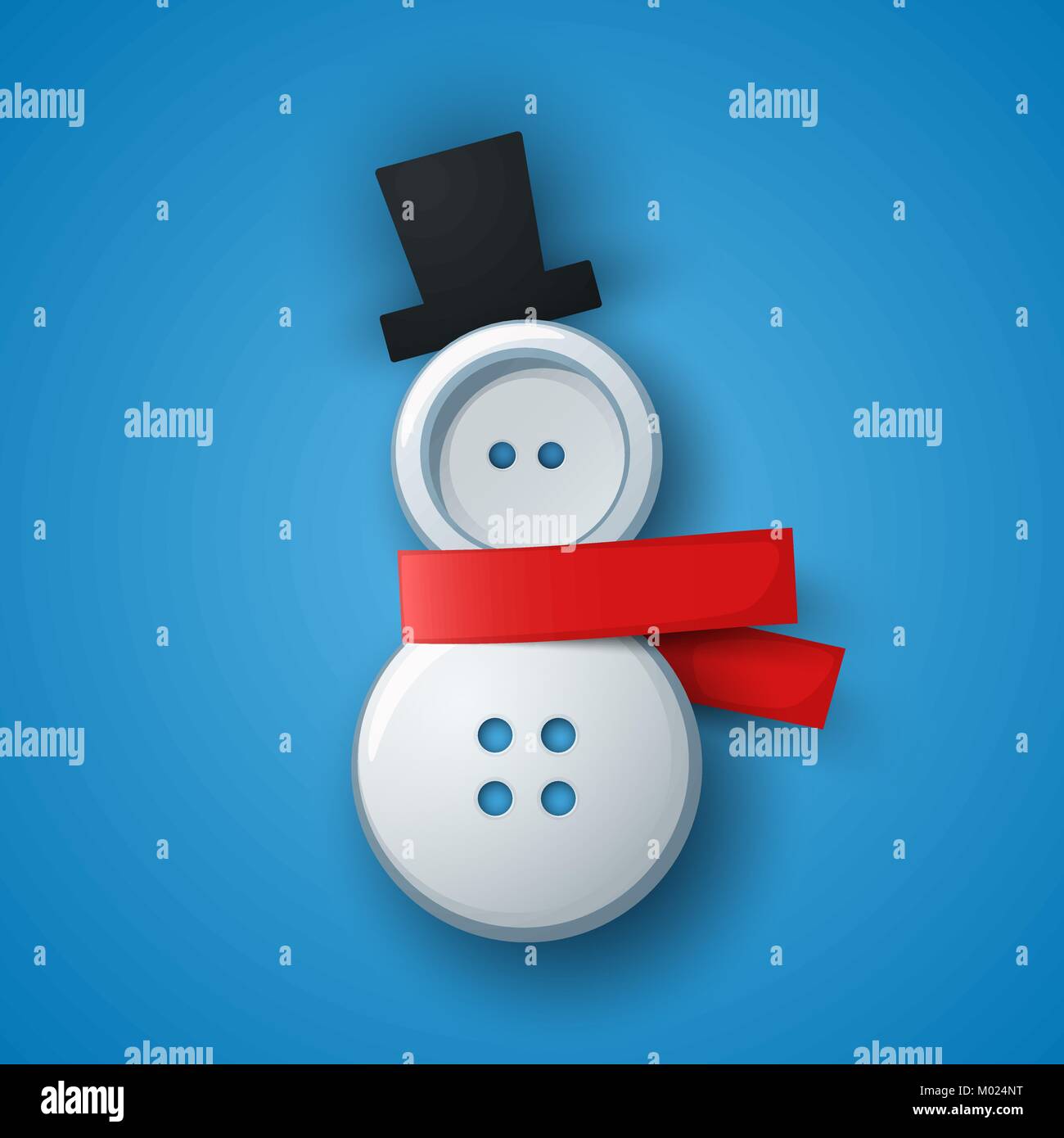 Sewing button - snowman illustration Stock Vector Image & Art - Alamy