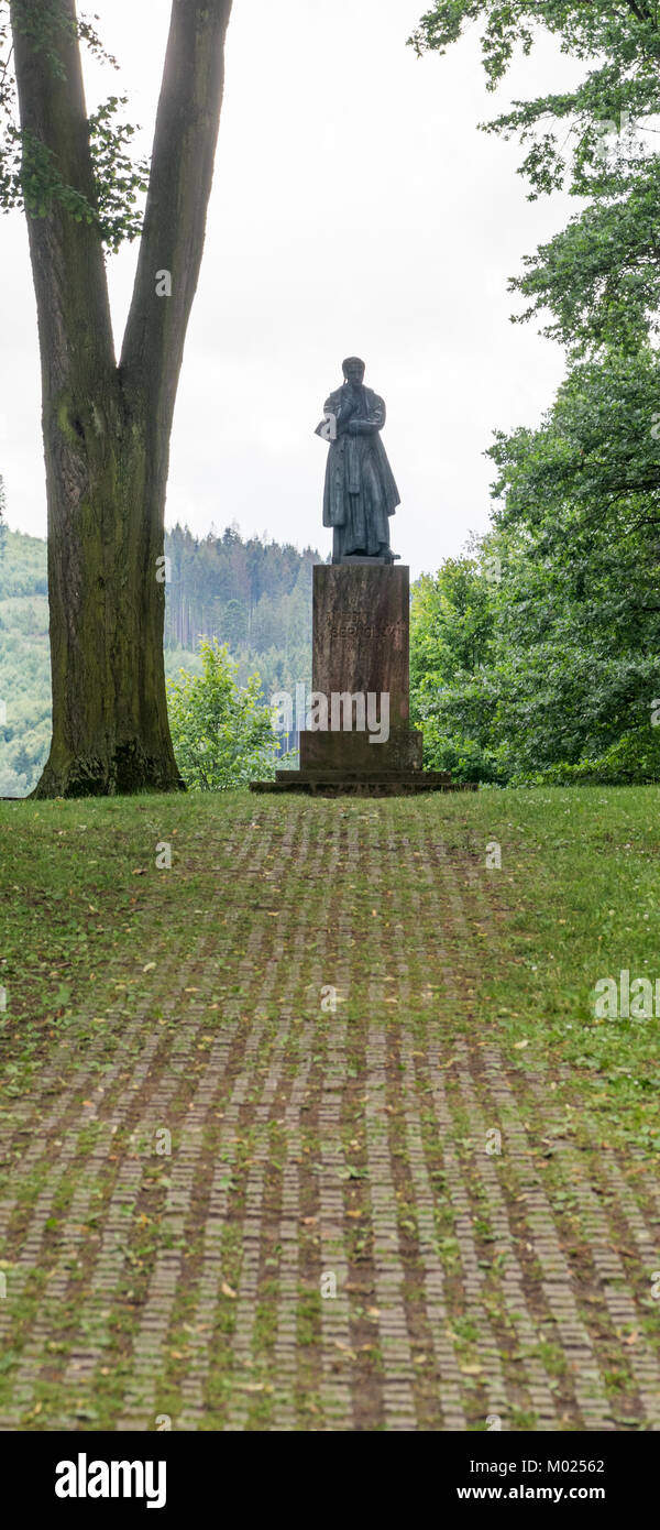 Statue of Anton Bernolak, slovak catholic priest and linguist Stock ...