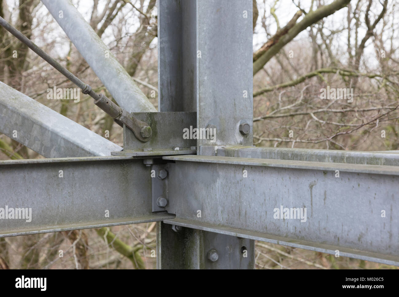 Simple metal construction of a small tower Stock Photo - Alamy