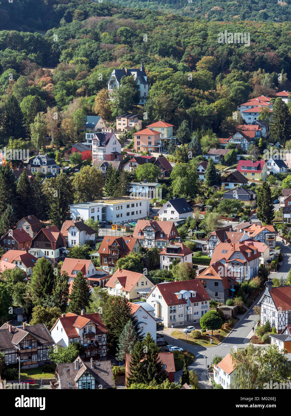 wernigerode village in germany Stock Photo - Alamy