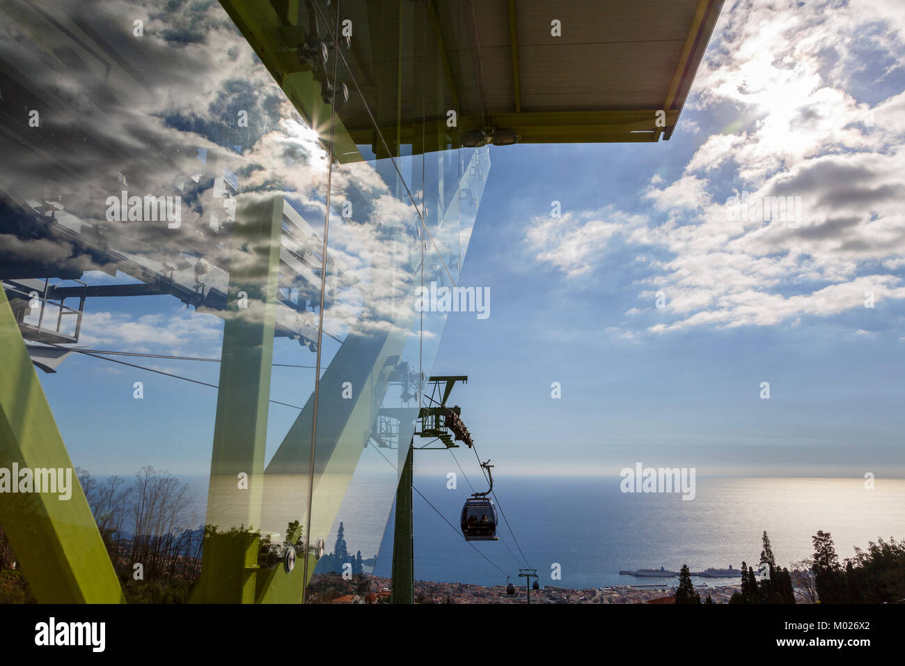 Funchal Cable Car at the Monte station, Madeira Stock Photo - Alamy