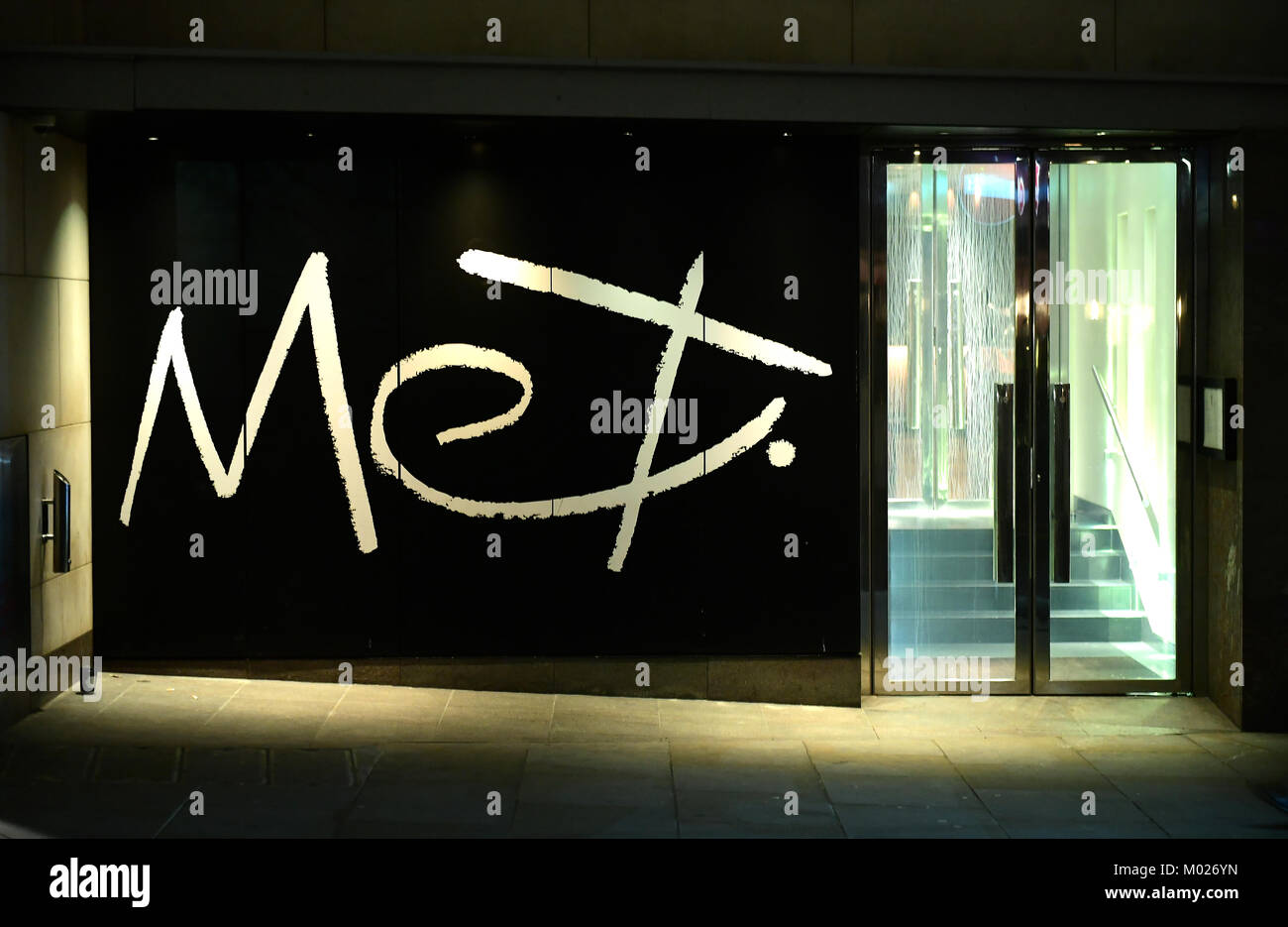 General View of The Met Bar, London Stock Photo - Alamy