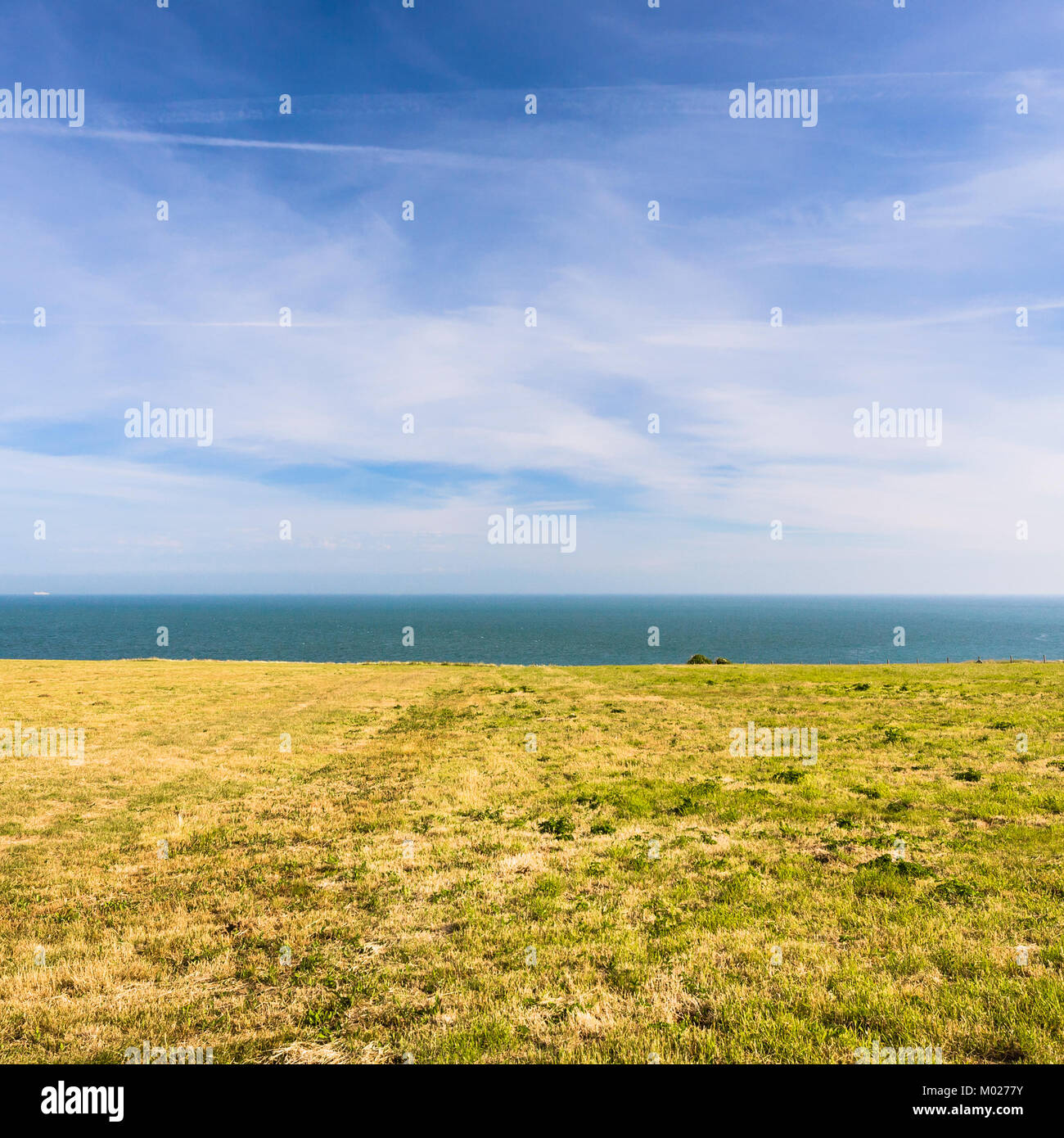 travel to France - surface of Cap Gris-Nez on English channel in Cote d ...