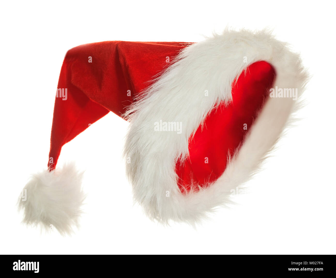Santa Hat Isolated on White Background Stock Photo - Alamy