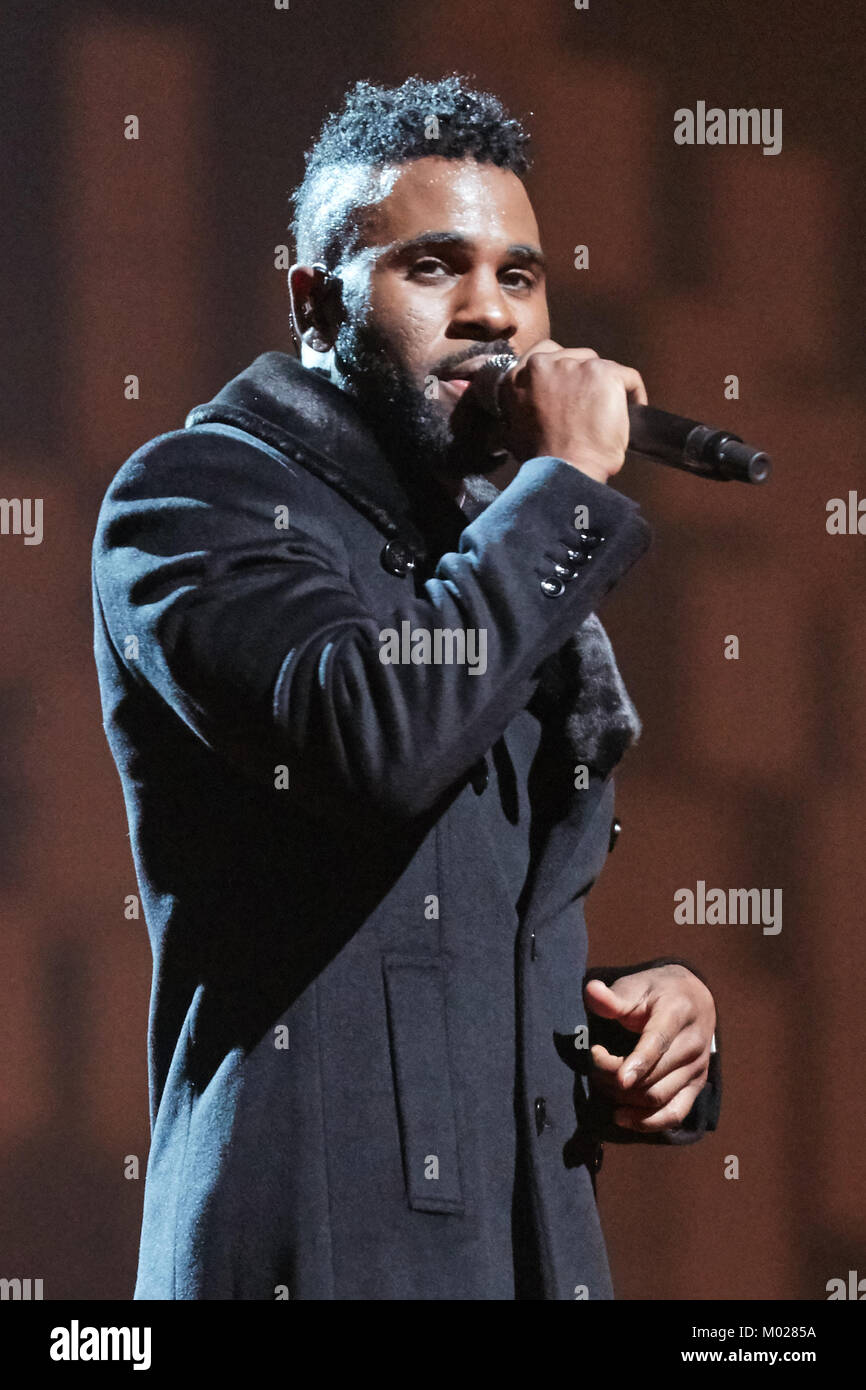 The American R&B singer, songwriter and musician Jason Derulo performs ...