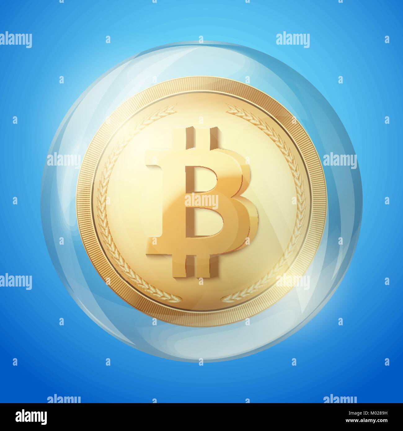 Bitcoin sign in bubble Stock Vector Image & Art - Alamy