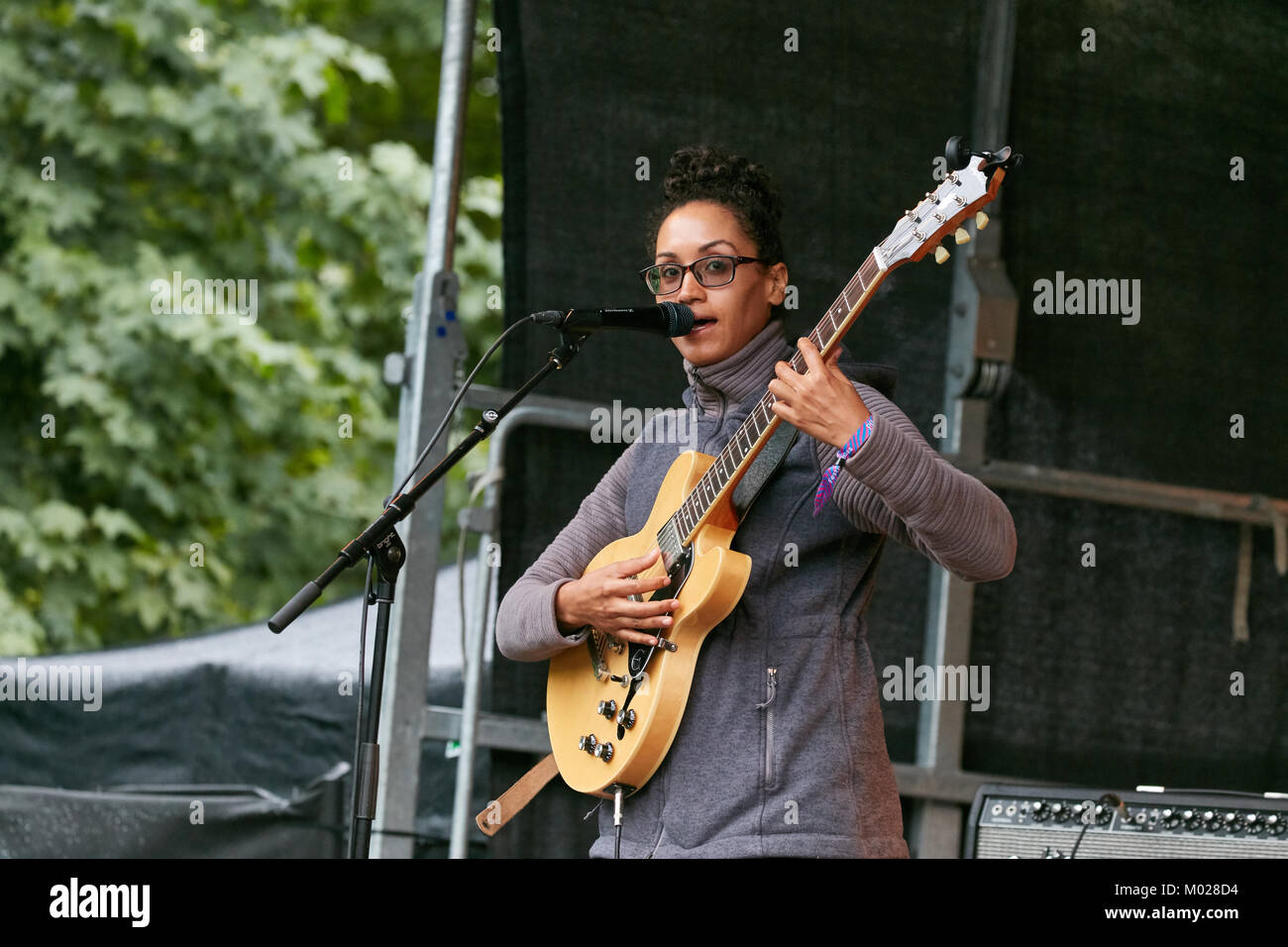 The American singer, songwriter and musician Kadhja Bonet performs a ...
