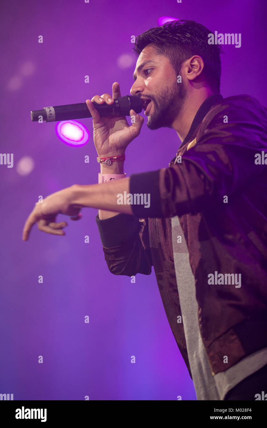 The Norwegian rap group Karpe Diem performs a live concert at the ...