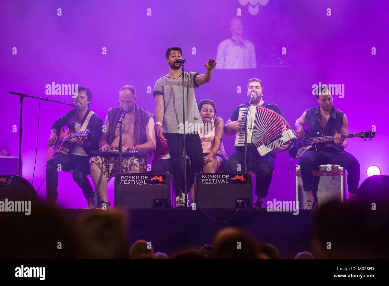 The Norwegian rap group Karpe Diem performs a live concert at the ...