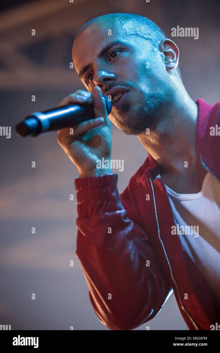 The Norwegian rap group Karpe Diem performs a live concert at the ...