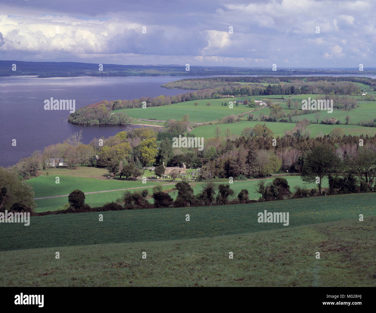 Aerial views of ocean, land, mountains of Ireland Stock Photo - Alamy