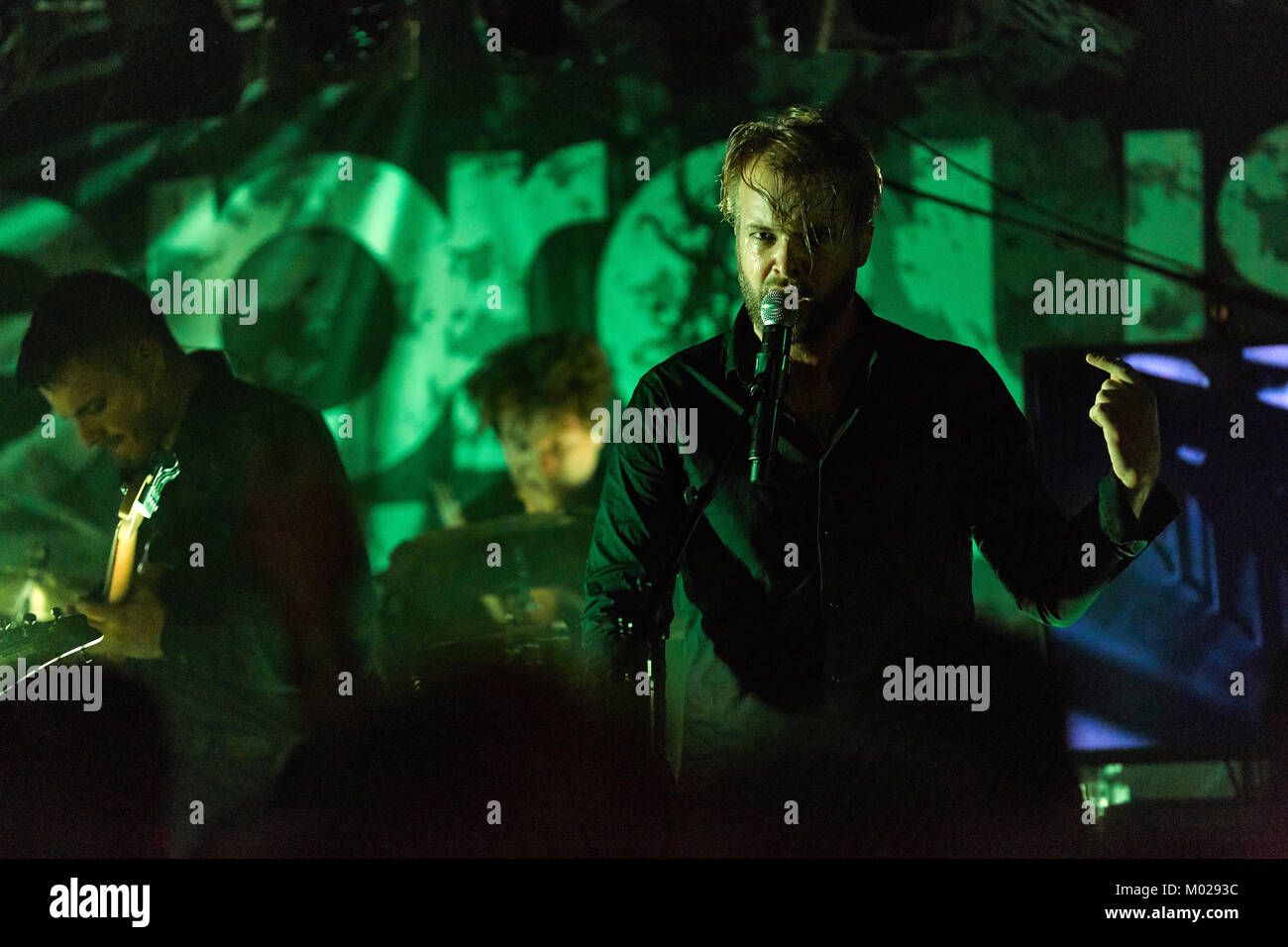 The Norwegian progressive metal band Leprous performs a live concert at ...