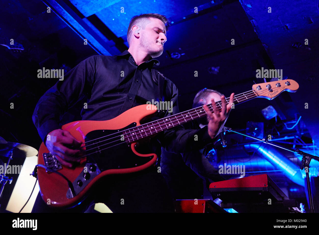 The Norwegian progressive metal band Leprous performs a live concert at ...