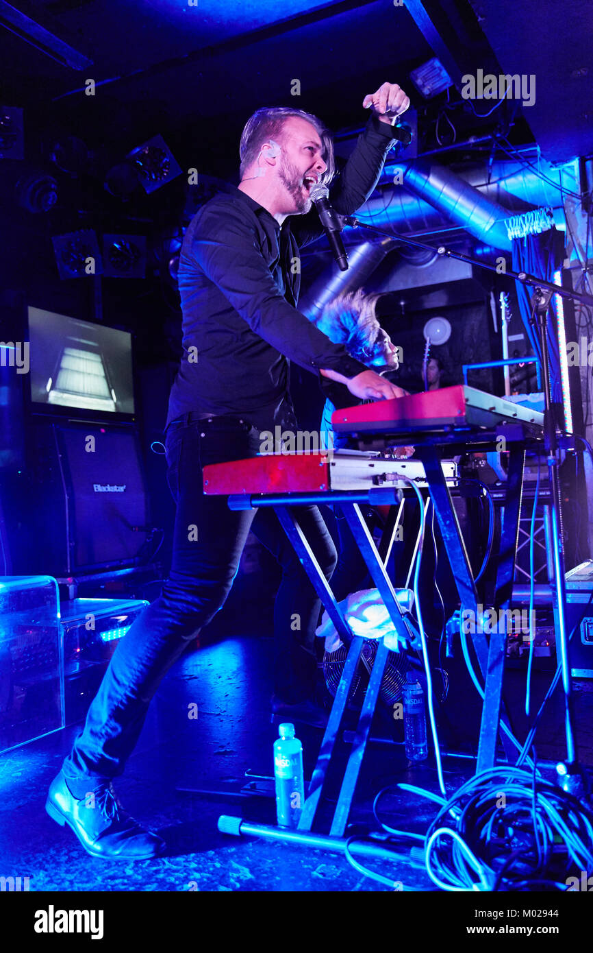 The Norwegian progressive metal band Leprous performs a live concert at ...